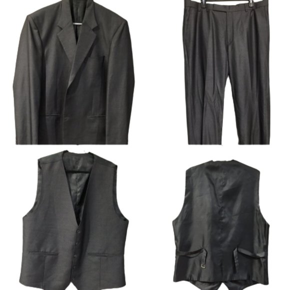 Bombay | Suits & Blazers | Bombay Innovations Mens Gray 3 Piece Suit ...